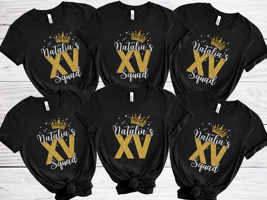 Mis Quince Shirt for Quinceañera Squad Matching Shirts, Quinceanera ...