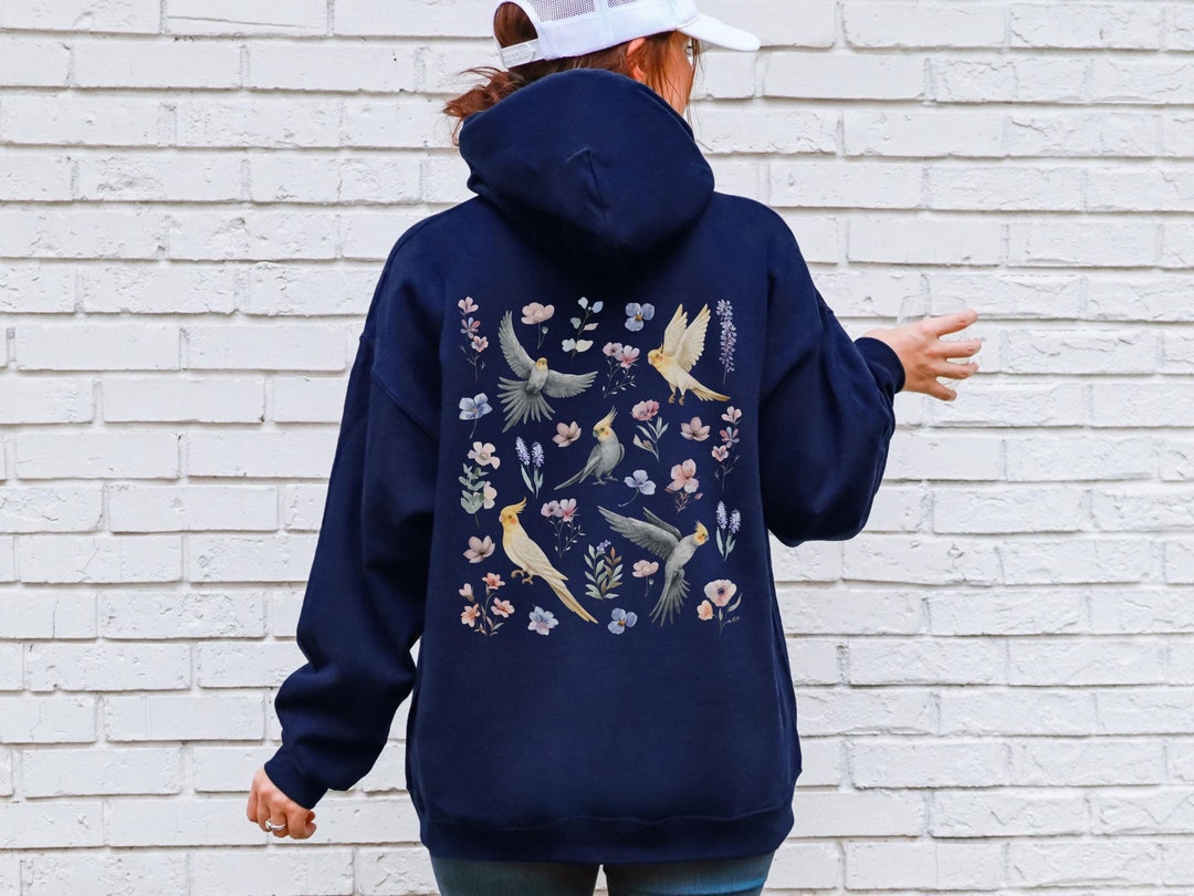 Cockatiel Hoodie for Bird Lover Hooded Sweatshirt Sweater, Cockatiel ...