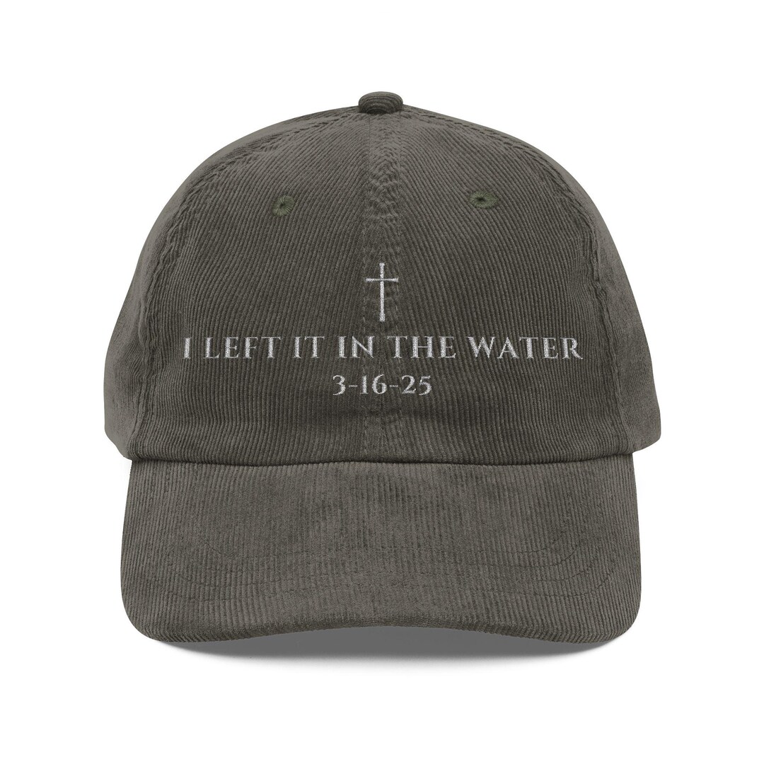 Christian Hat Embroidered Custom Batptism Gift, Aesthetic Vintage ...