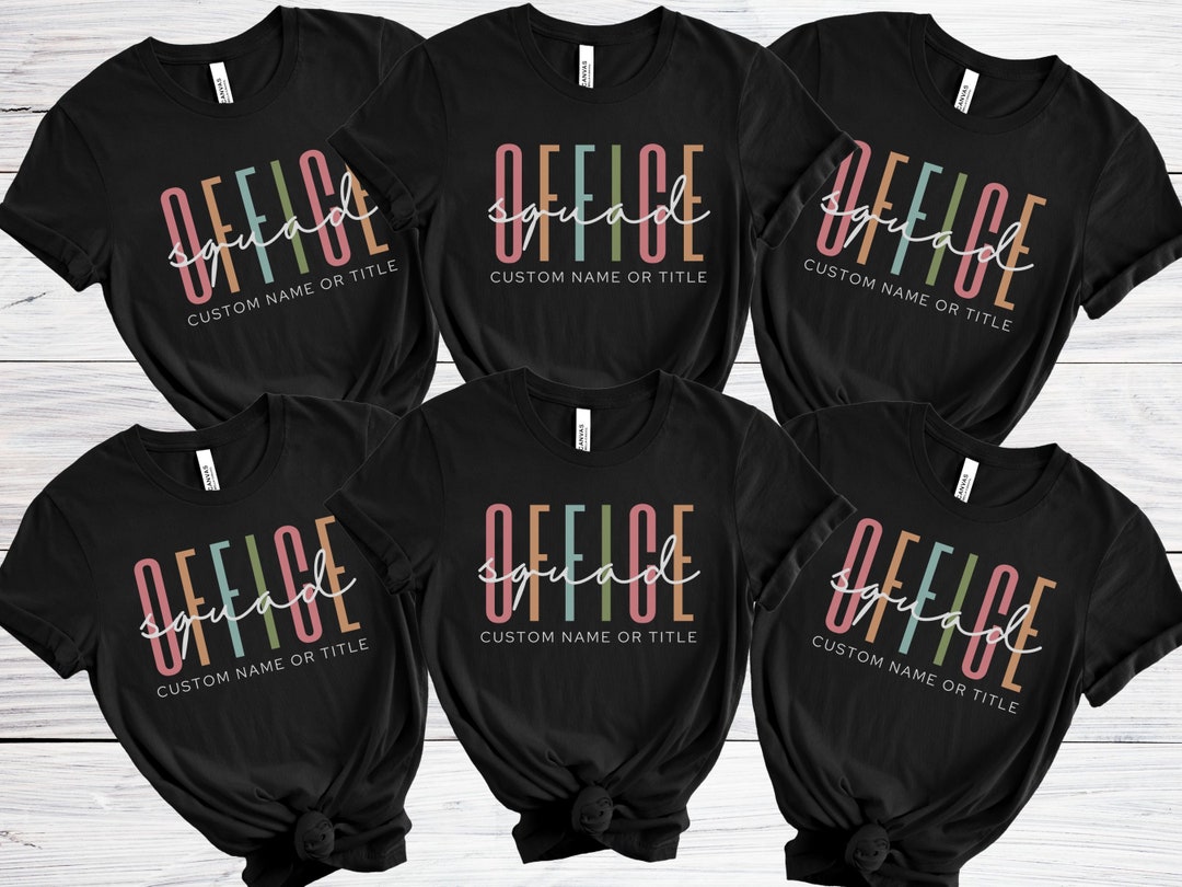 Office Squad Shirt for Administrative Squad, Office Team T-shirts ...