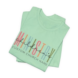 Ministry Shirt for Church Staff Personalized Matching Shirts, Sunday ...