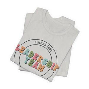 Leadership Team Shirt Boss Day Gift for Manager, Custom Team Lead ...