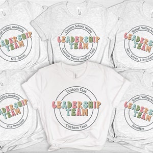 Leadership Team Shirt Boss Day Gift for Manager, Custom Team Lead ...