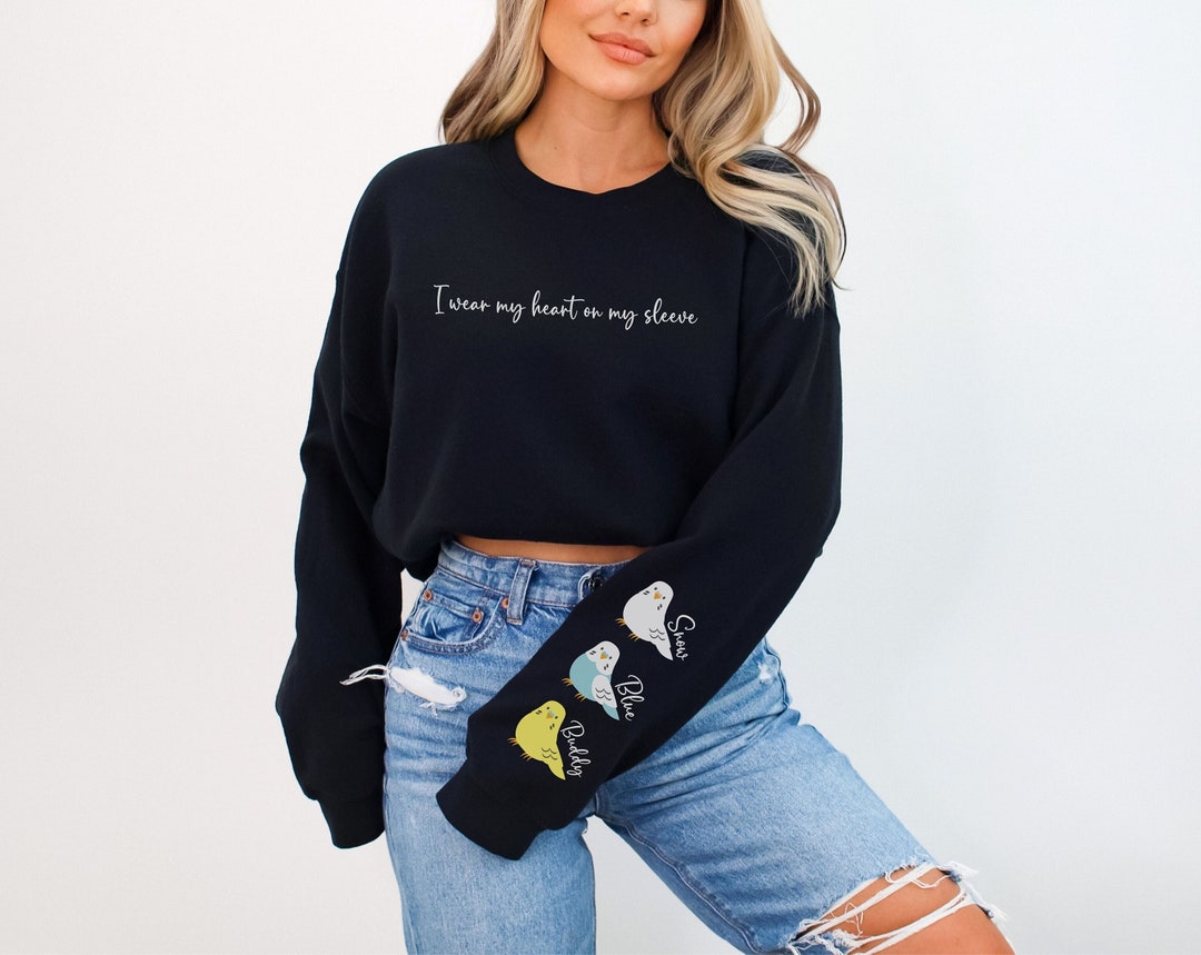 Custom Budgie Sweatshirt Gift for Bird Lover Sweater, Budgie Mom ...