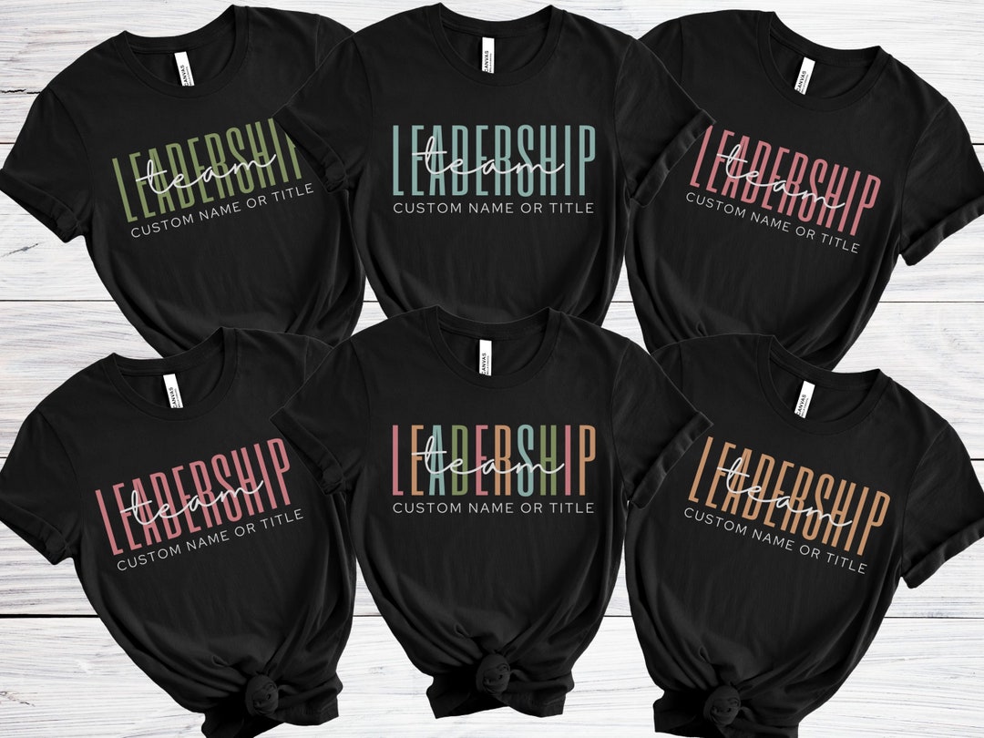 Leadership Team Shirt Boss Day Gift for Manager, Custom Team Lead ...