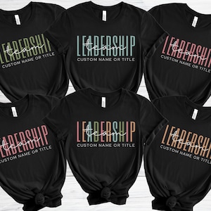 Leadership Team Shirt Boss Day Gift for Manager, Custom Team Lead ...