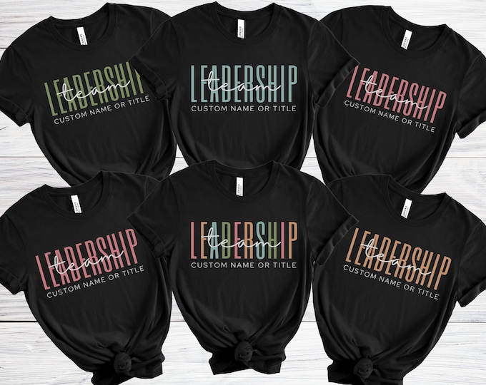 Leadership Team Shirt Boss Day Gift for Manager, Custom Team Lead ...
