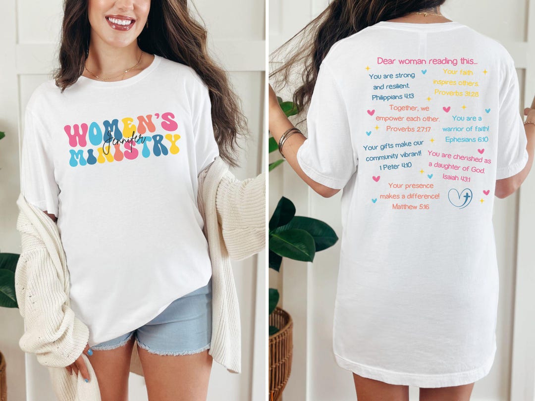Women's Ministry Shirt for Church Staff Personalized Matching Shirts ...