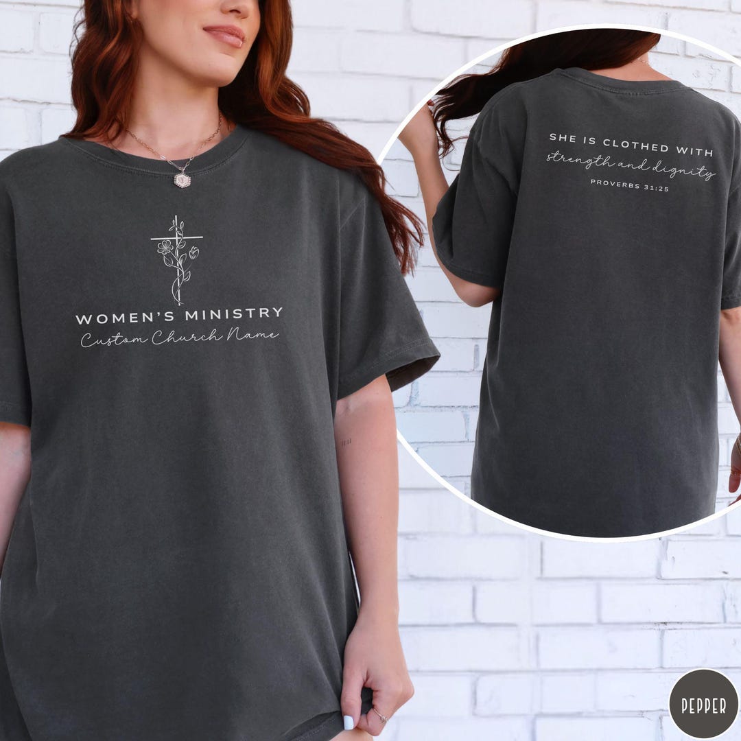 Personalized Women's Ministry Shirt, Custom Christian Tee, Childrens ...