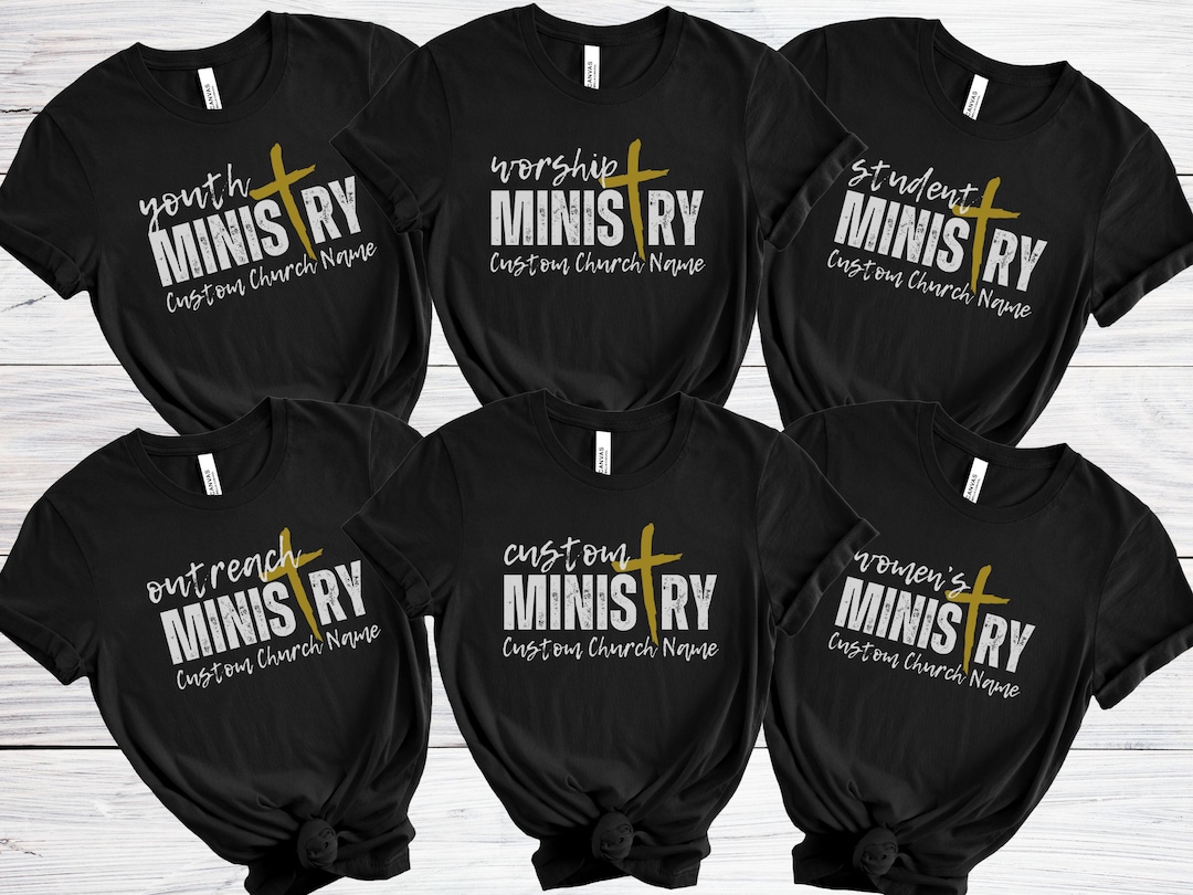 Ministry Shirt for Church Staff Personalized Matching Shirts, Sunday ...