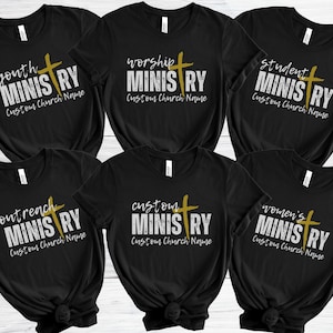 Ministry Shirt for Church Staff Personalized Matching Shirts, Sunday ...