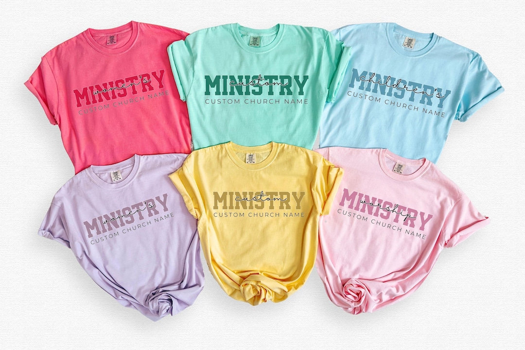 Ministry Shirt for Church Staff Personalized Matching Shirts, Sunday ...