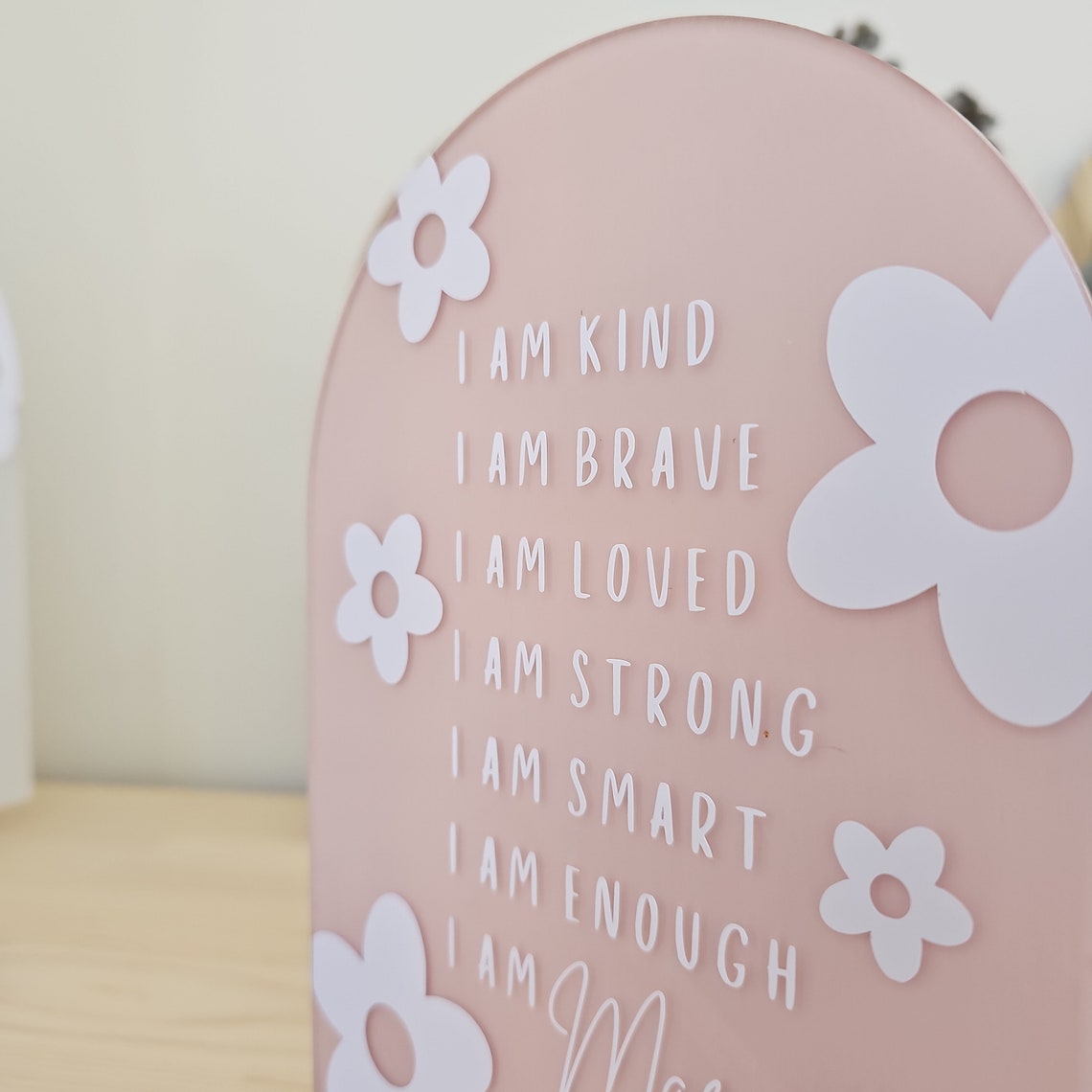 Personalised Daisy Flower Affirmation Arch by Evelet Designs - Etsy ...