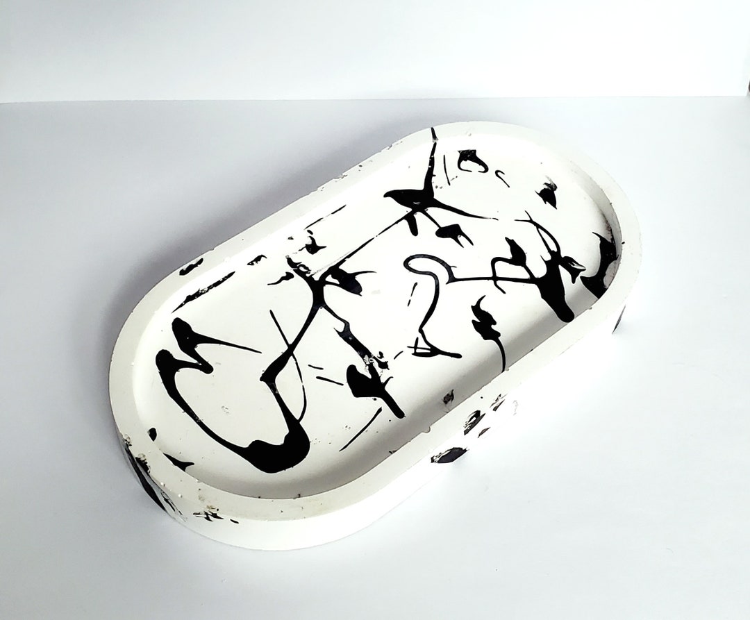 Paint Splatter Vanity Tray, Eco Resin, Tray, 80s Tray, 90s Tray, Modern ...