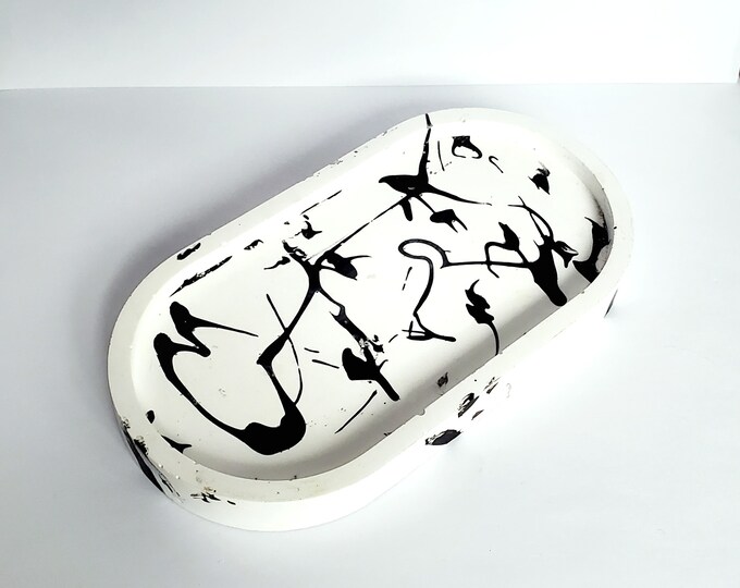 Paint Splatter Vanity Tray, Eco Resin, Tray, 80s Tray, 90s Tray, Modern ...