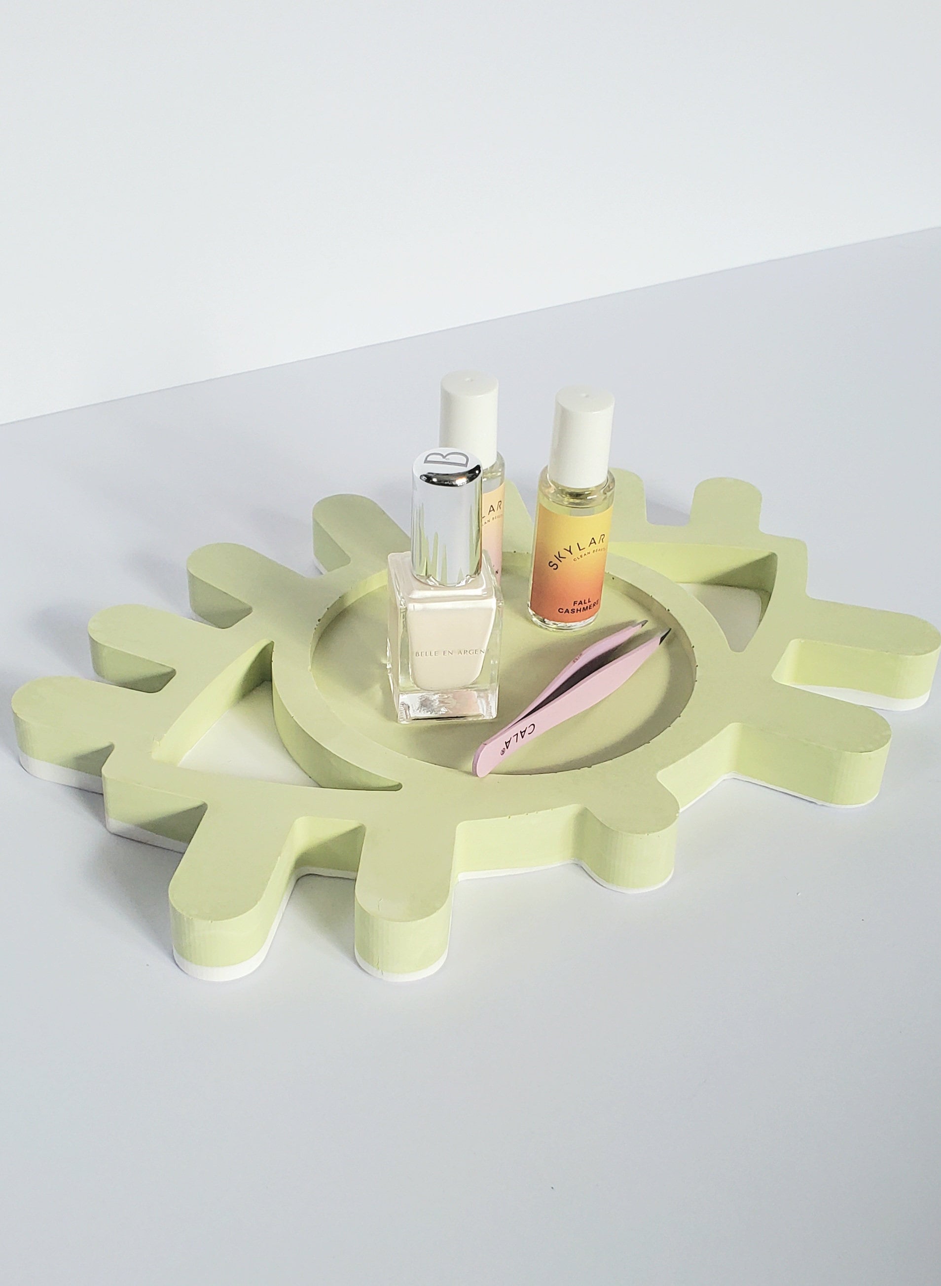 Large Citron Green Eye Vanity Tray, Memphis Style Tray, Modern ...