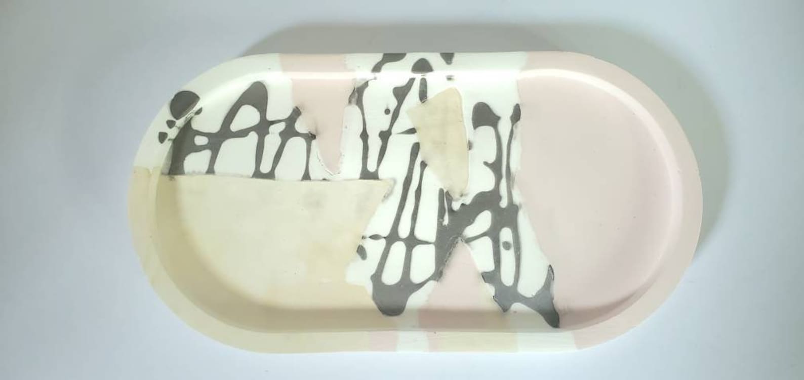 Paint Splatter Vanity Tray, Eco Resin, 80s Tray, 90s Tray, Modern Tray ...