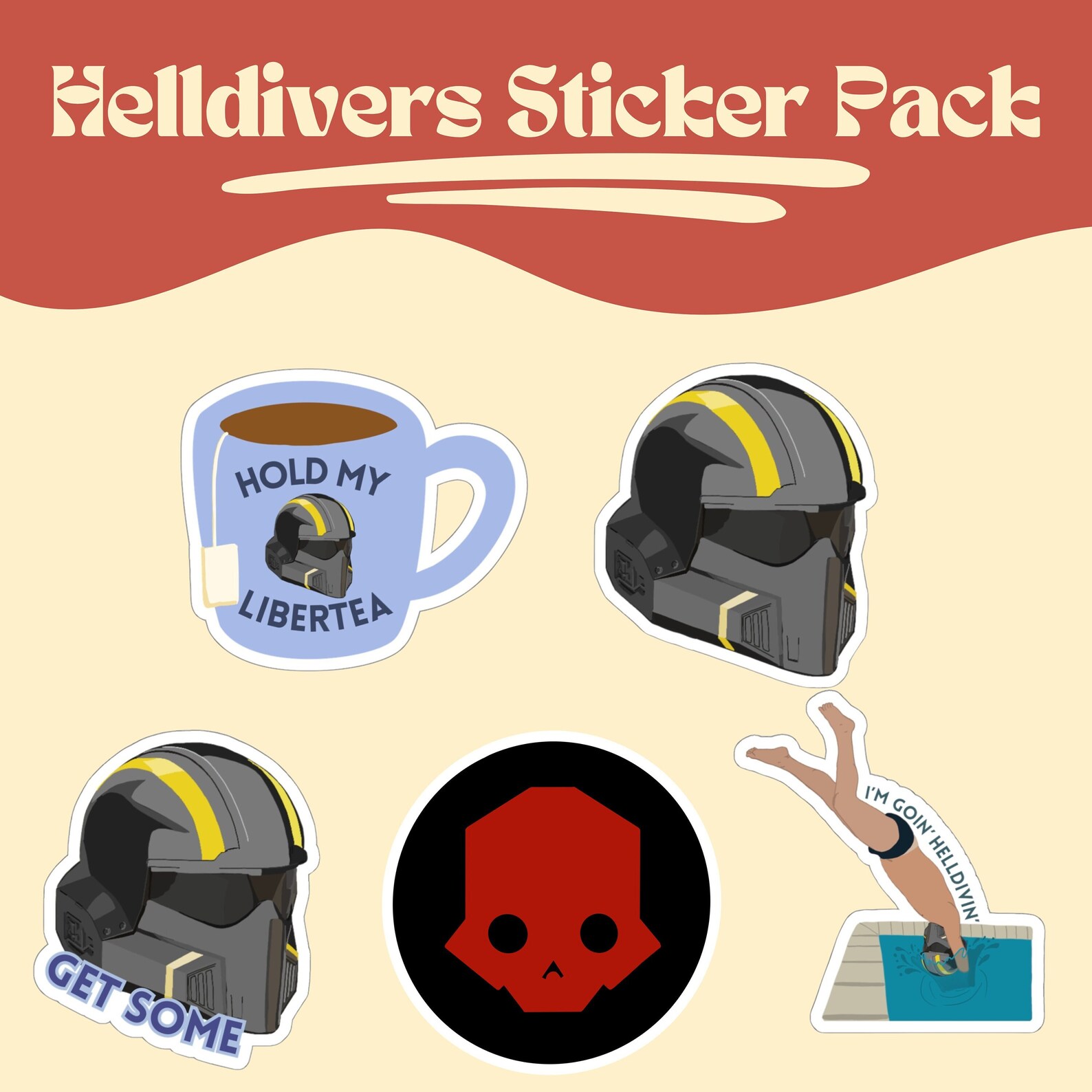 Helldivers Sticker Pack - Etsy
