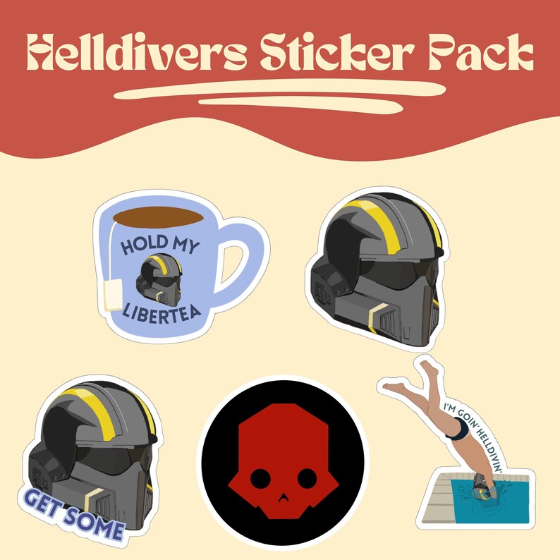 Helldivers Sticker Pack - Etsy