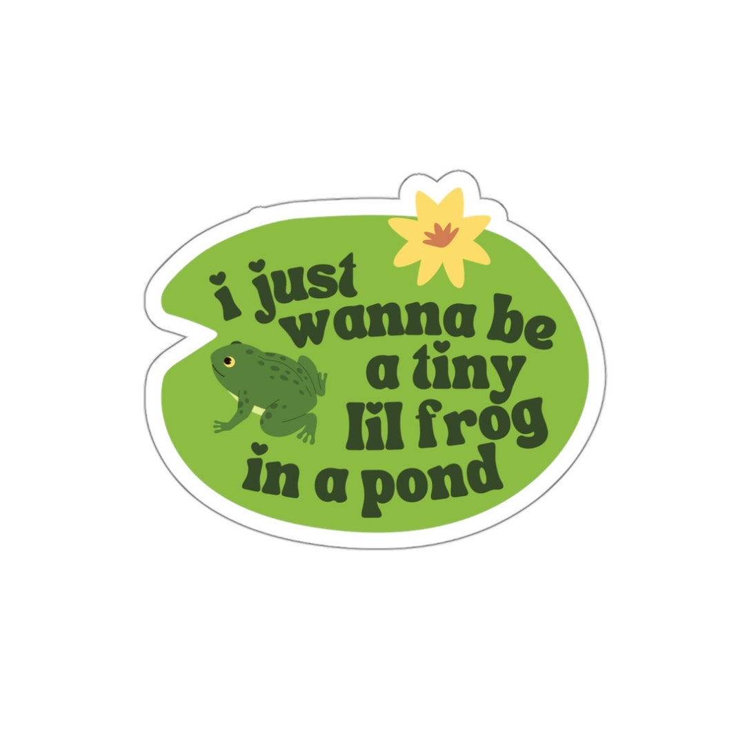 Frog Die-cut Vinyl Sticker - Etsy