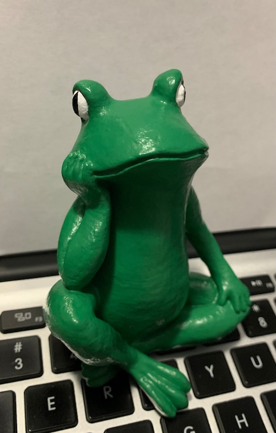 Bored Frog Cartoon Resting Or Bored Bullfrog By LaffToon #1763919