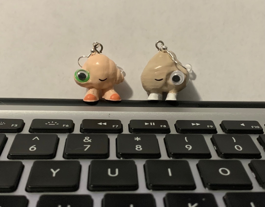 3D Printed Marcel the Shell With Shoes on and Nana Connie Earrings. - Etsy