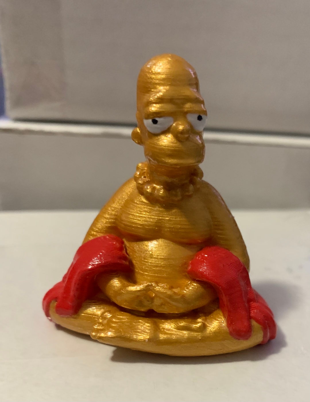 Golden Homer Buddha - Etsy