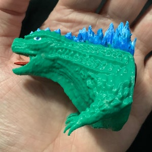 3D Printed Godzilla Magnate. - Etsy