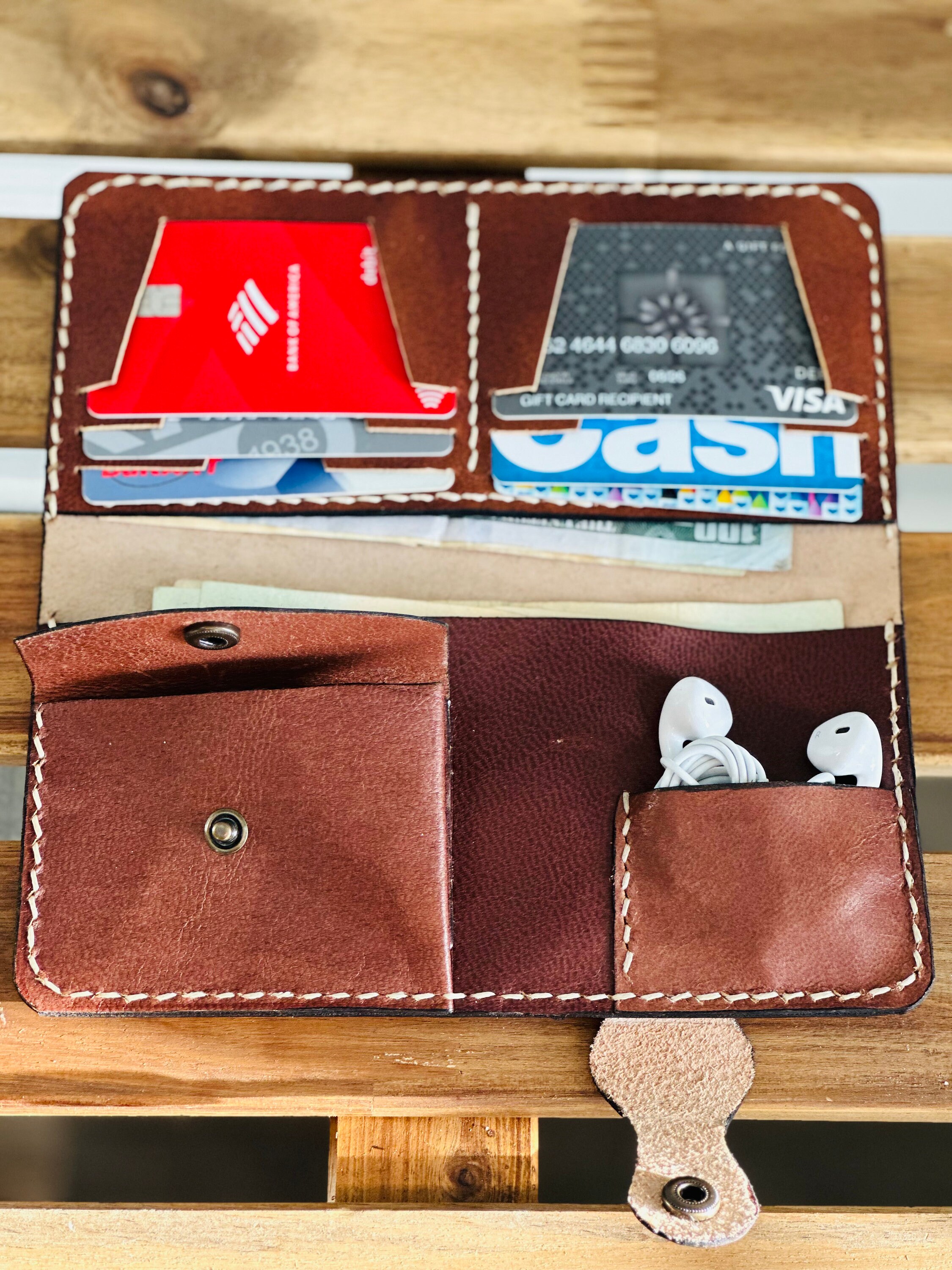 Personalized Handpaint Leather Women's Wallet With - Etsy