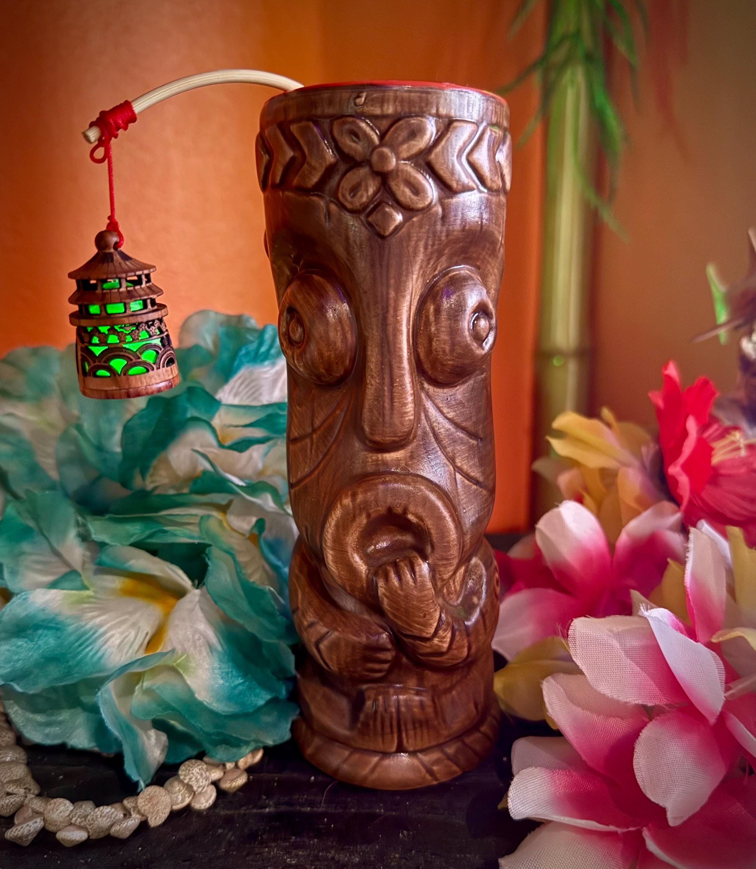 Handmade Tiki Bar Light-up Japanese Lantern Tiki Mug Accessory - Etsy