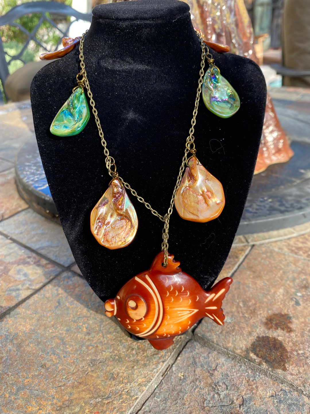 Puffer Fish Tiki Pendant/necklace - Etsy