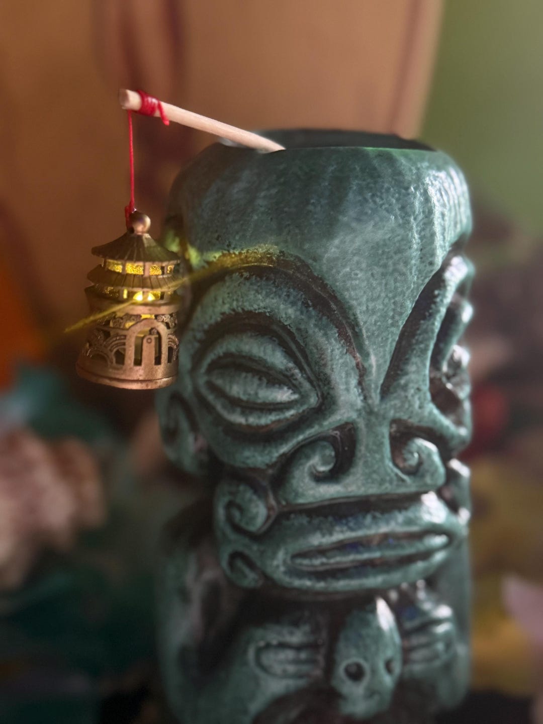 Gold Handmade Tiki Bar Light-up Japanese Lantern Tiki Mug Accessory - Etsy