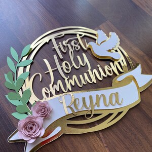 Custom First Holy Communion Cake Topper Cake Topper With a - Etsy