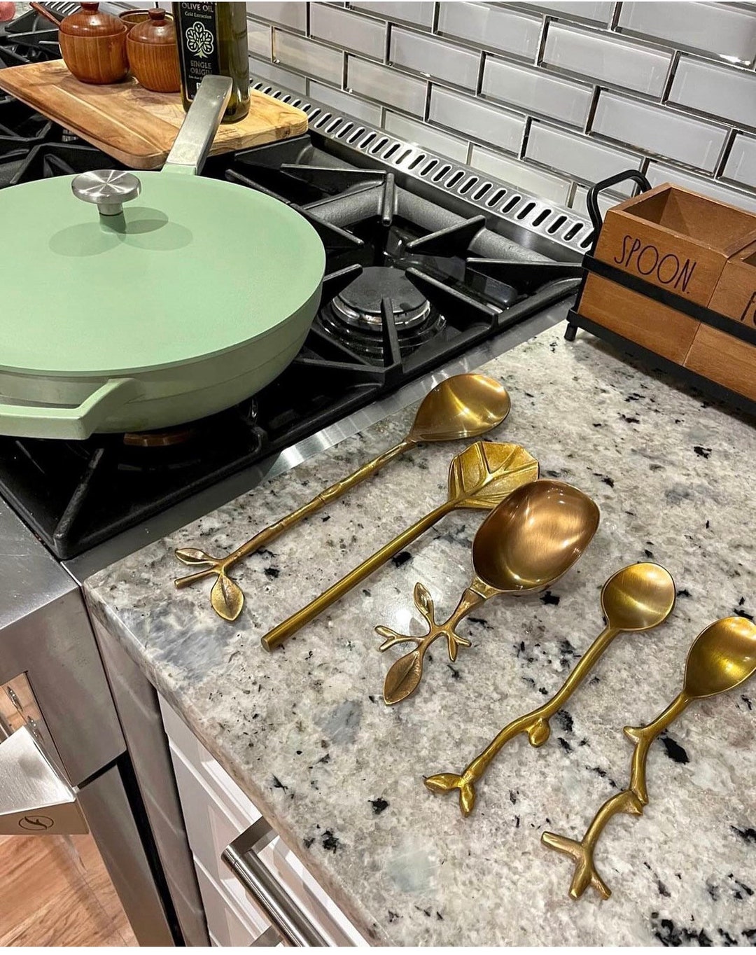 Serving Spoons 5 PC Set. - Etsy