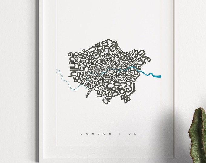 Map of London Boroughs Districts Coloured Geography Learning ...