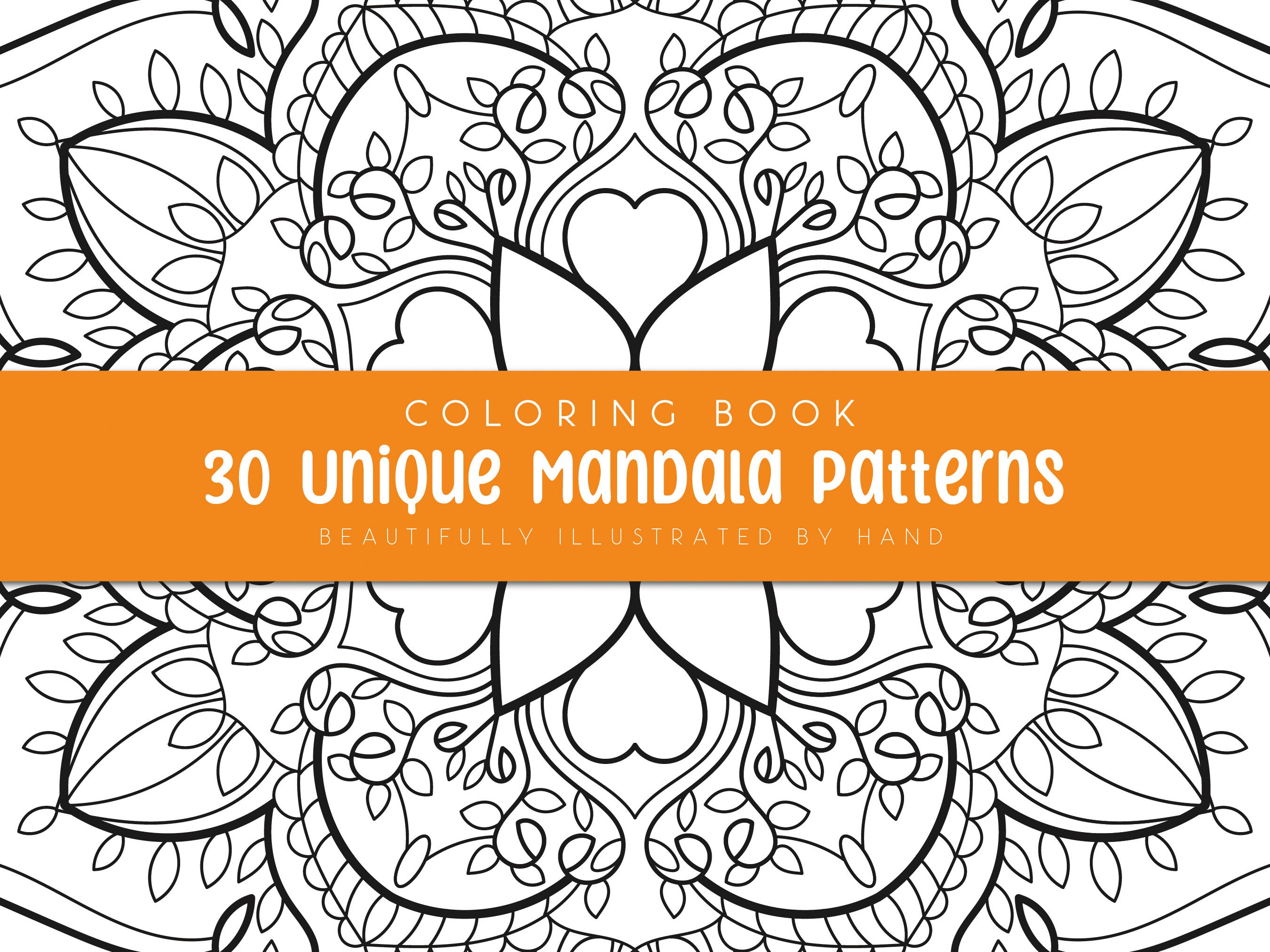 Mandala Coloring Book: 30 Unique Coloring Pattern Pages Adult, Kids ...