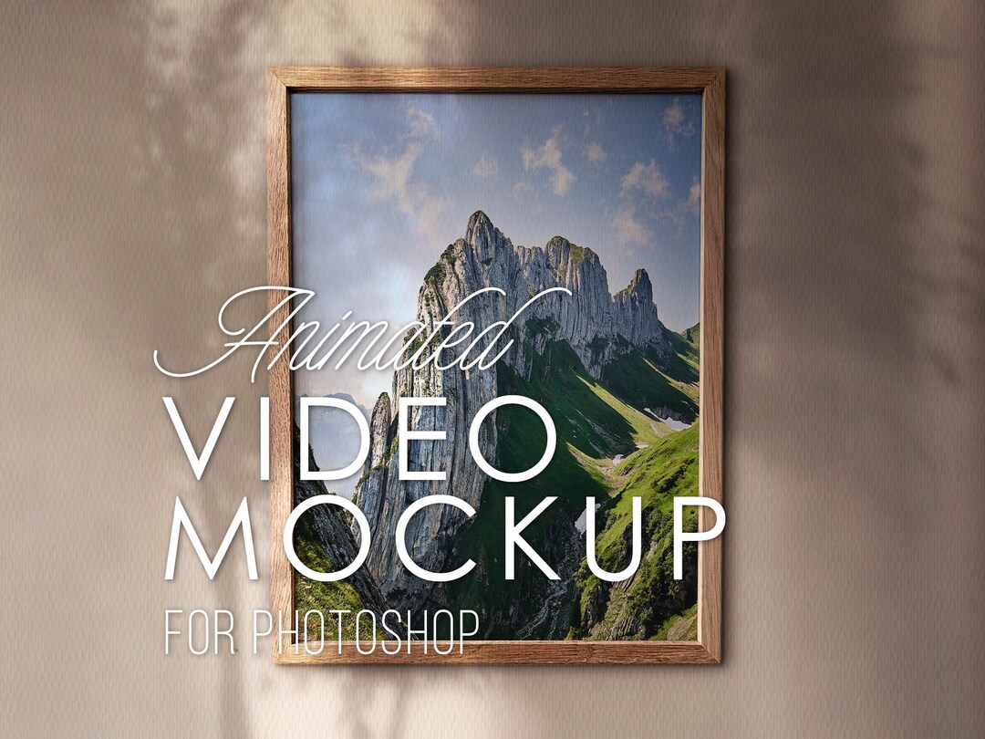 Photoshop Template Video Mockup, Listing Animation for 4x3 & 3x2 Prints ...