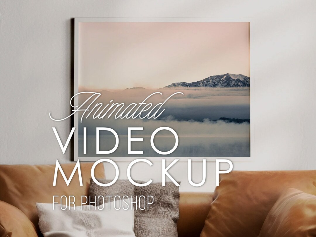 Video Mockup Template, Photoshop Animation for 5x4 & 3x4 Prints, PSD ...