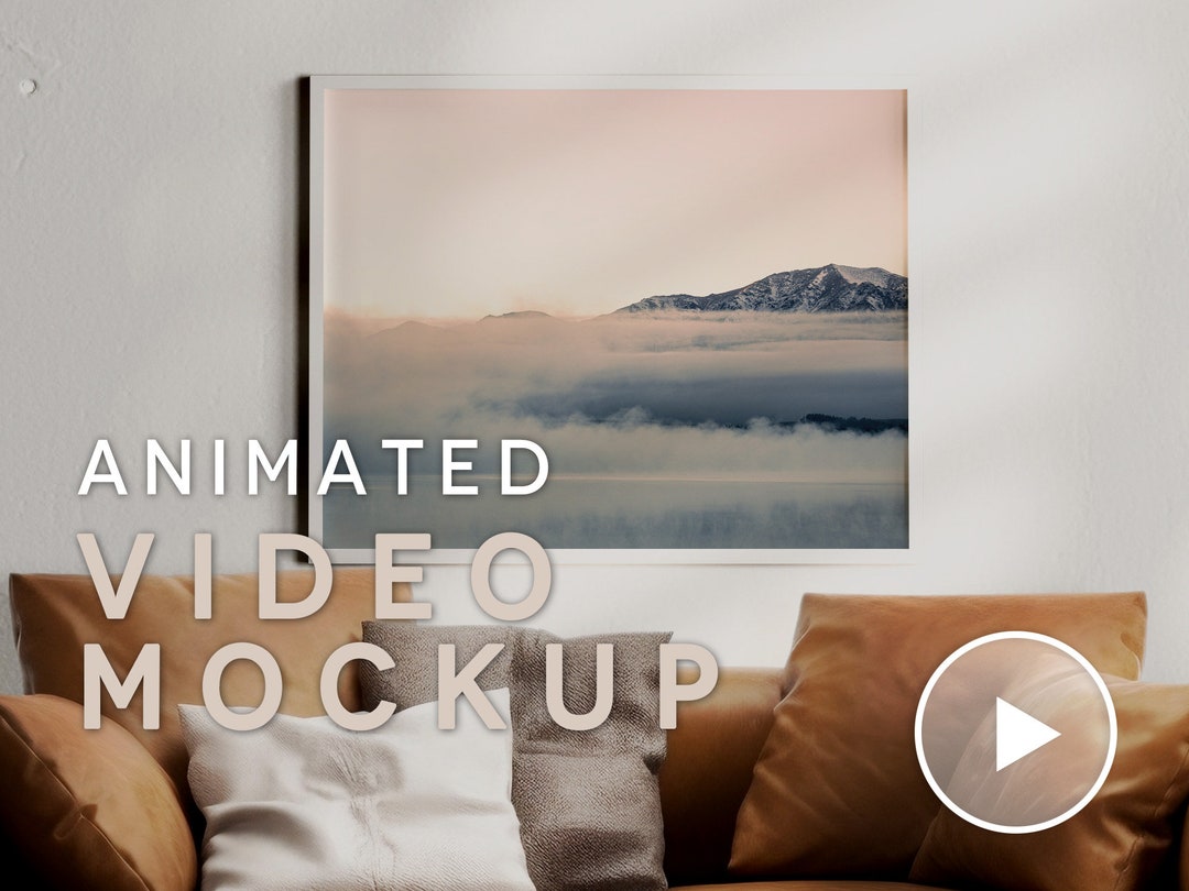 Video Mockup Template Photoshop Animation for 5x4 & 3x4 - Etsy