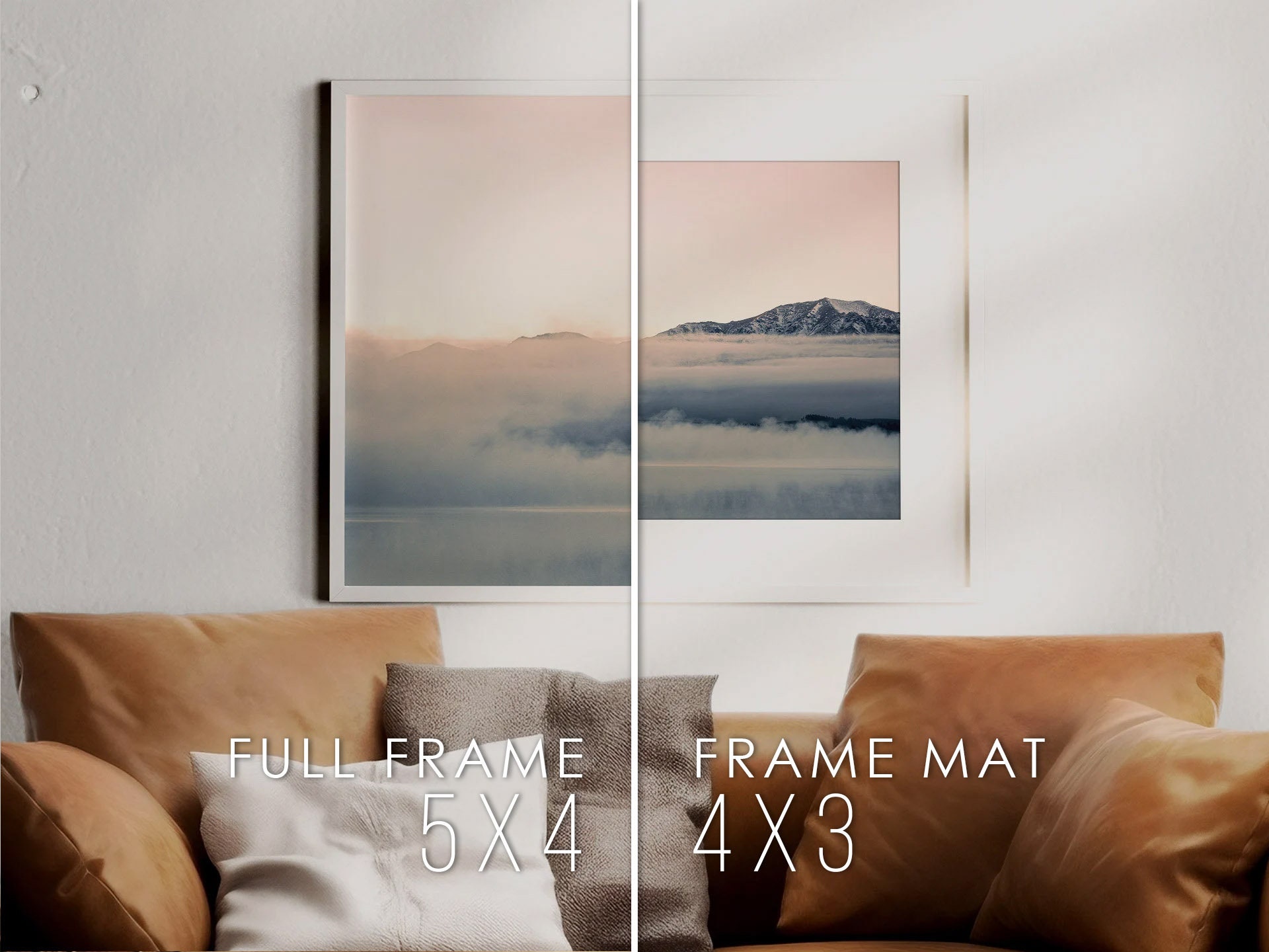 Animated Video Mockup Template: 5x4, 3x4 Prints, Living Room (PSD Mp4 ...