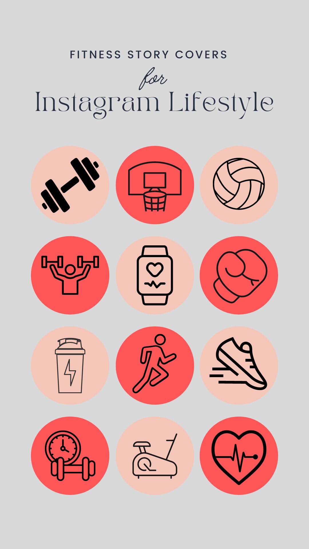 Fit Life Stories: Premium Fitness Instagram Highlight Icons - Etsy