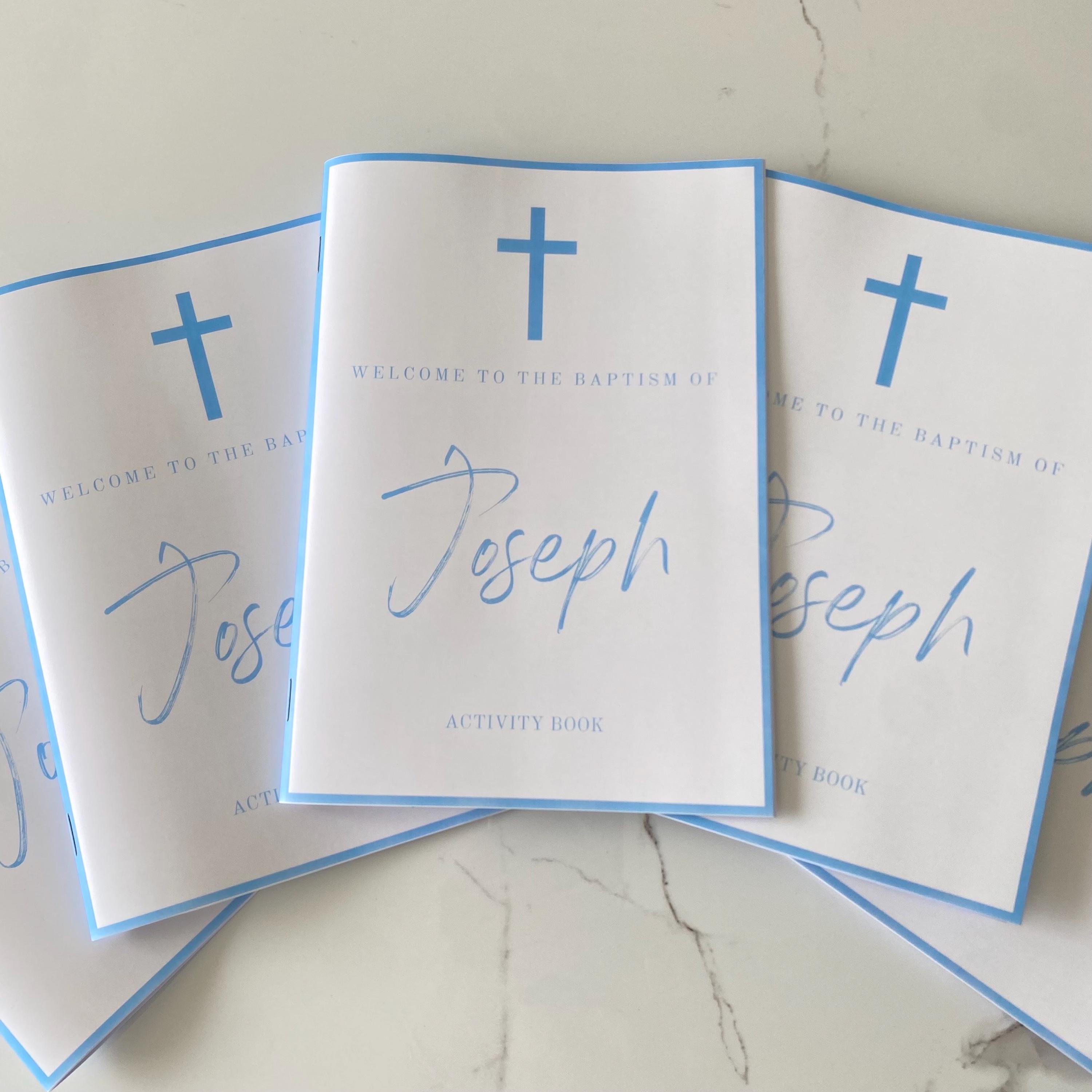 Baptism Activity Book Event Favour | Digital Download | Personalised ...