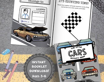 Construction Activity Book for Kids Instant BOOKLET DL Fun - Etsy