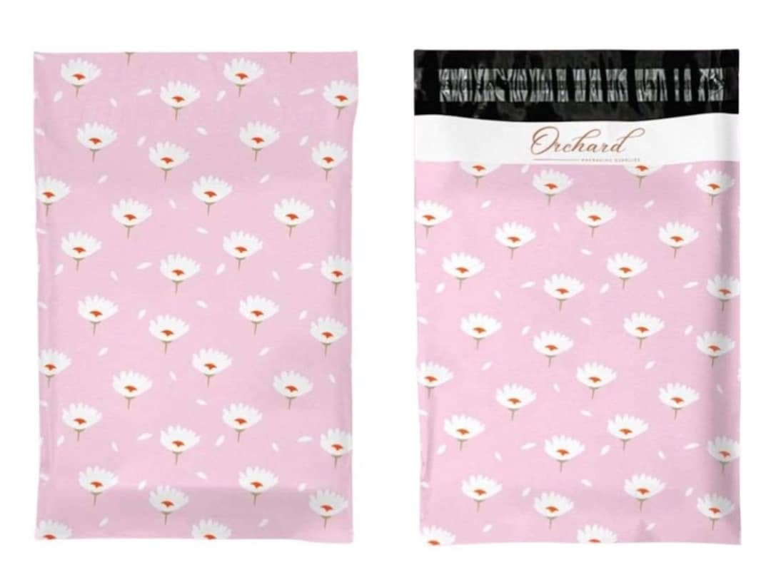 15.5cm X 23cm Daisy Poly Mailer, Packaging Supplies, Cute Packaging ...