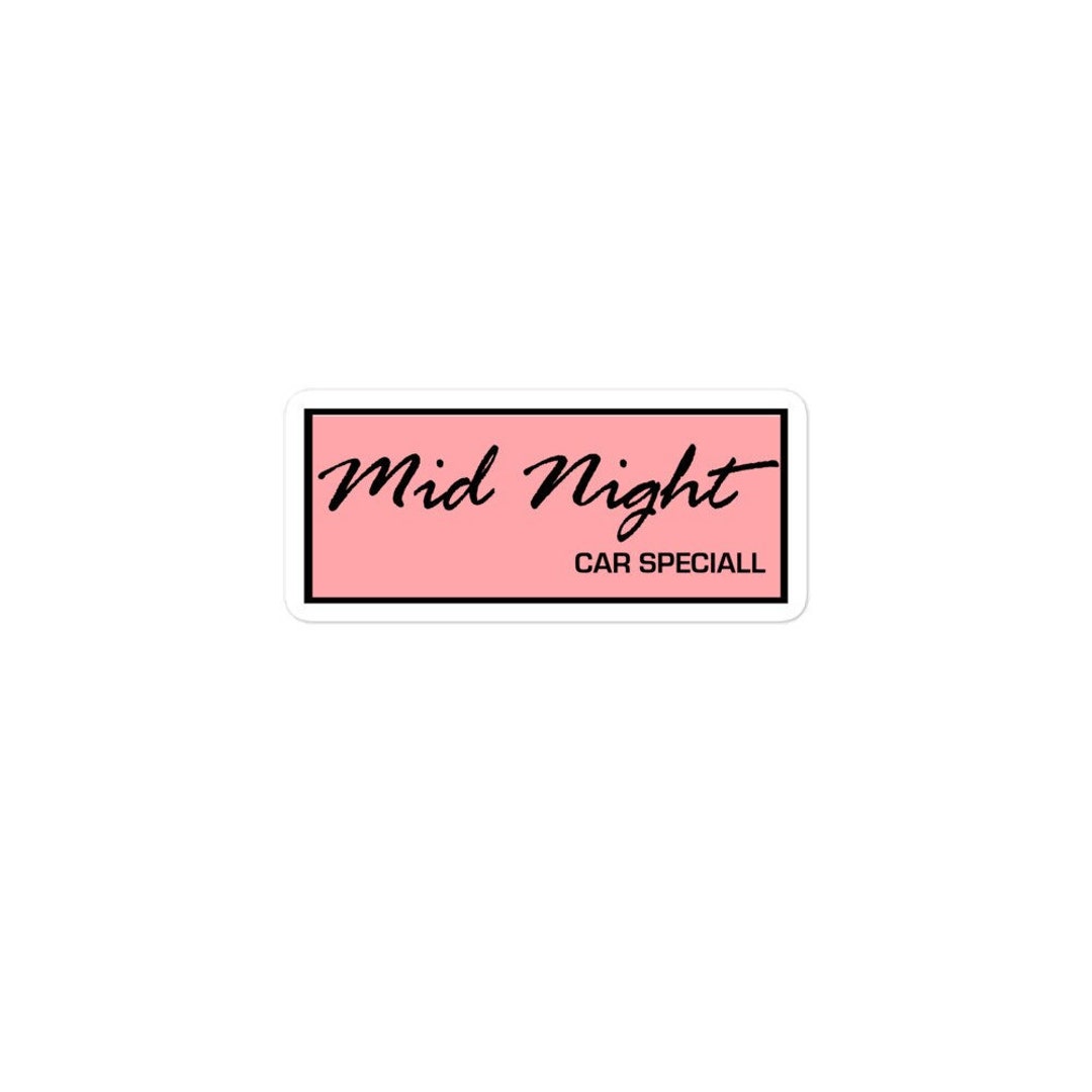 Mid Night Club Car Club Waterproof Sticker - Etsy