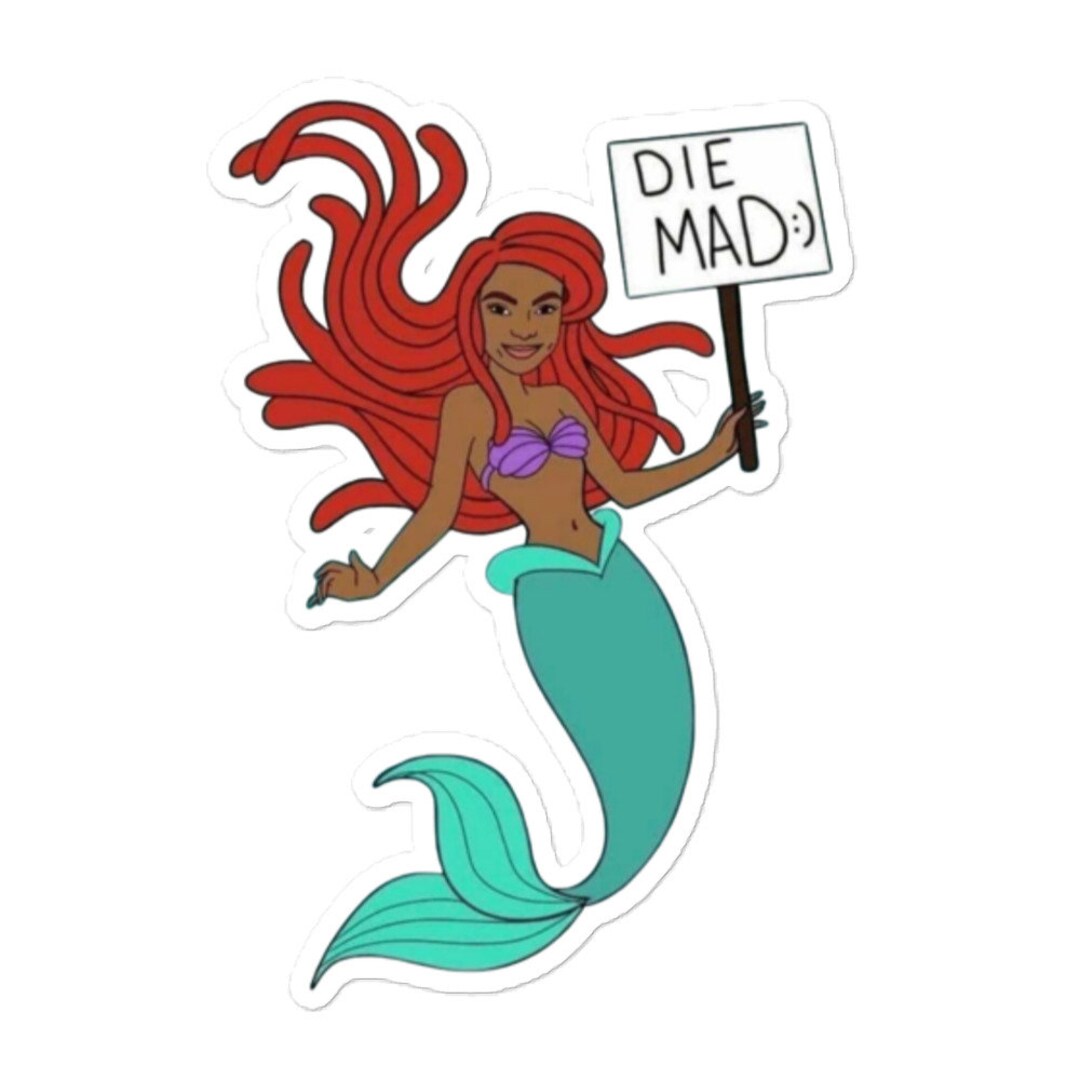 Die Mad Little Mermaid Sticker - Etsy