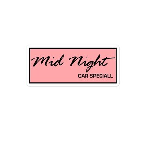 Mid Night Club Car Club Waterproof Sticker - Etsy