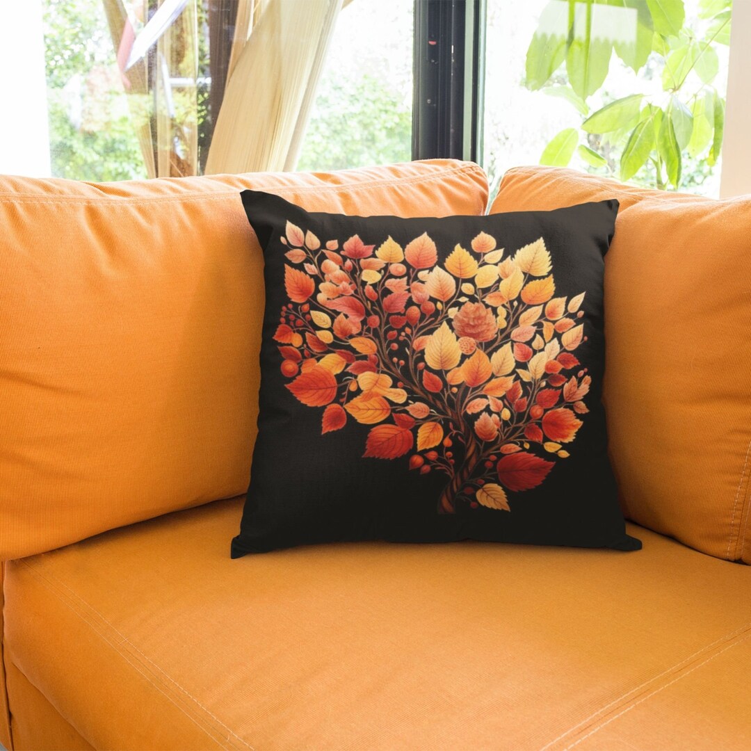 Cozy Autumn Vibes: Fall Cushion in Warm Hues - Etsy