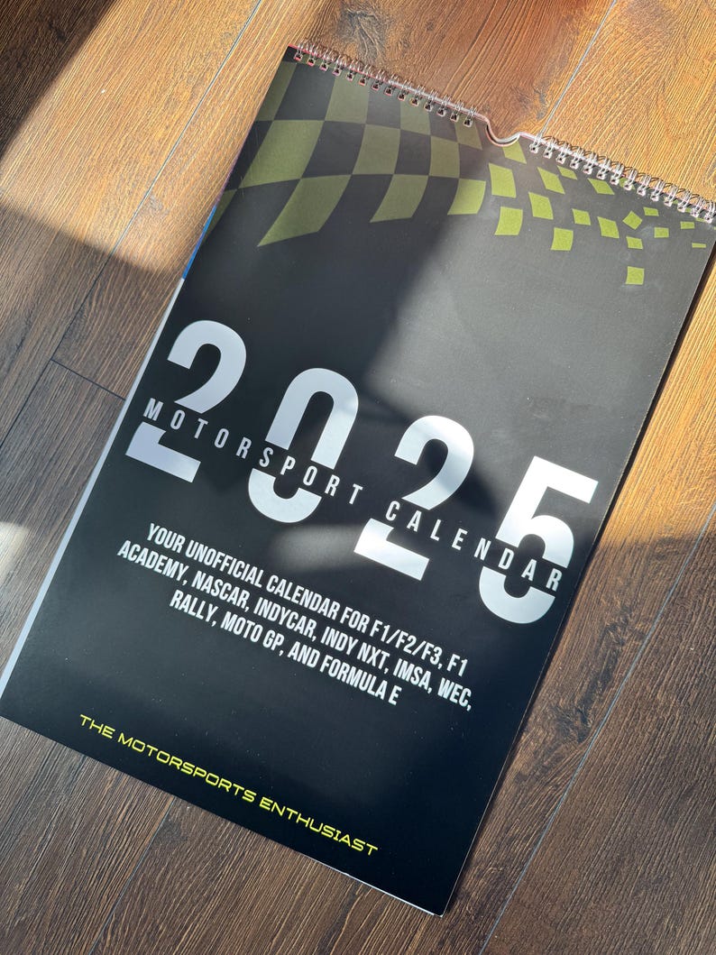 2025 Motorsports Calendar - Etsy