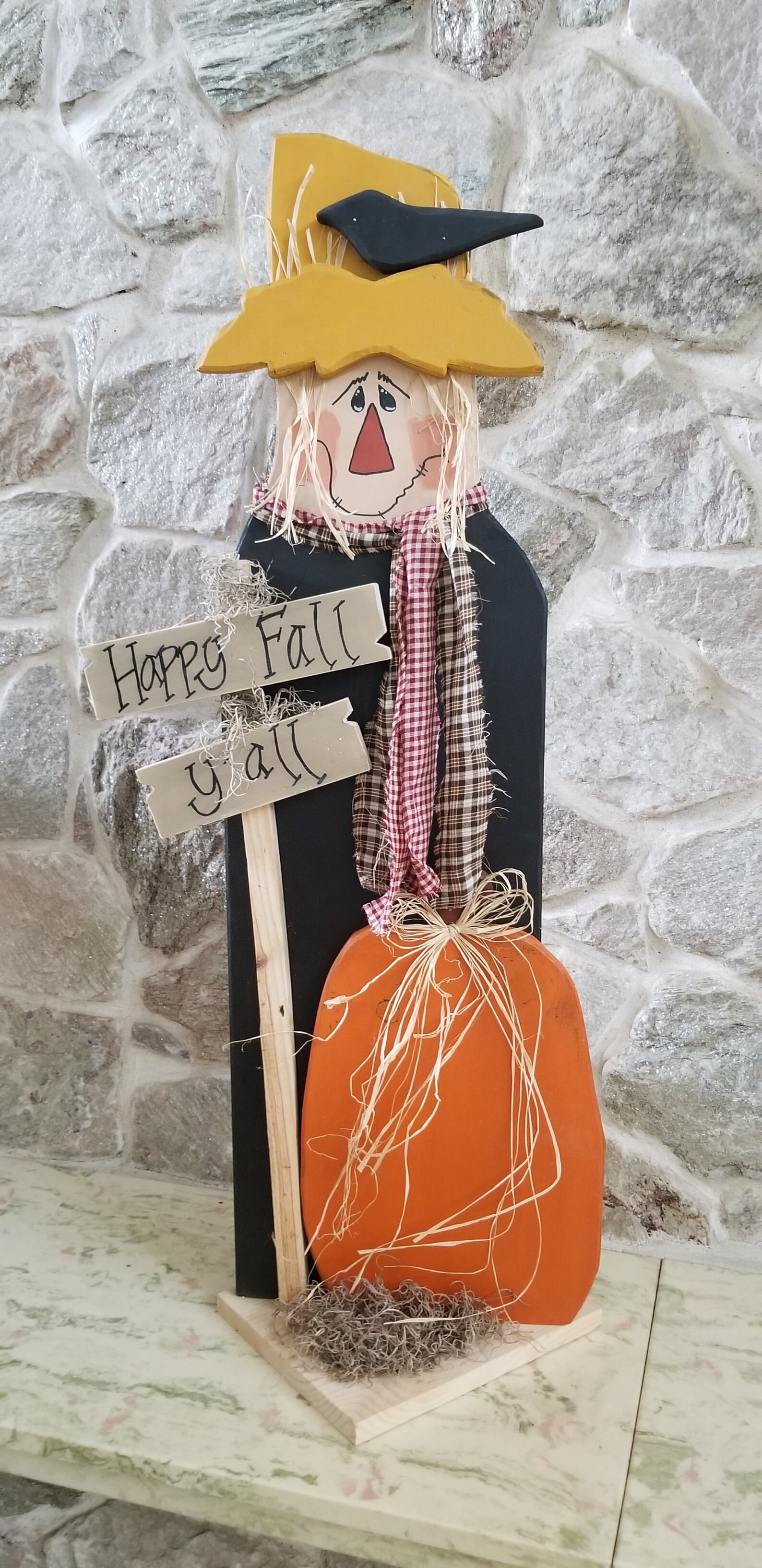 Scarecrow Porch Decor, Primitive Country Fall Decor, Pumpkin, Fall ...